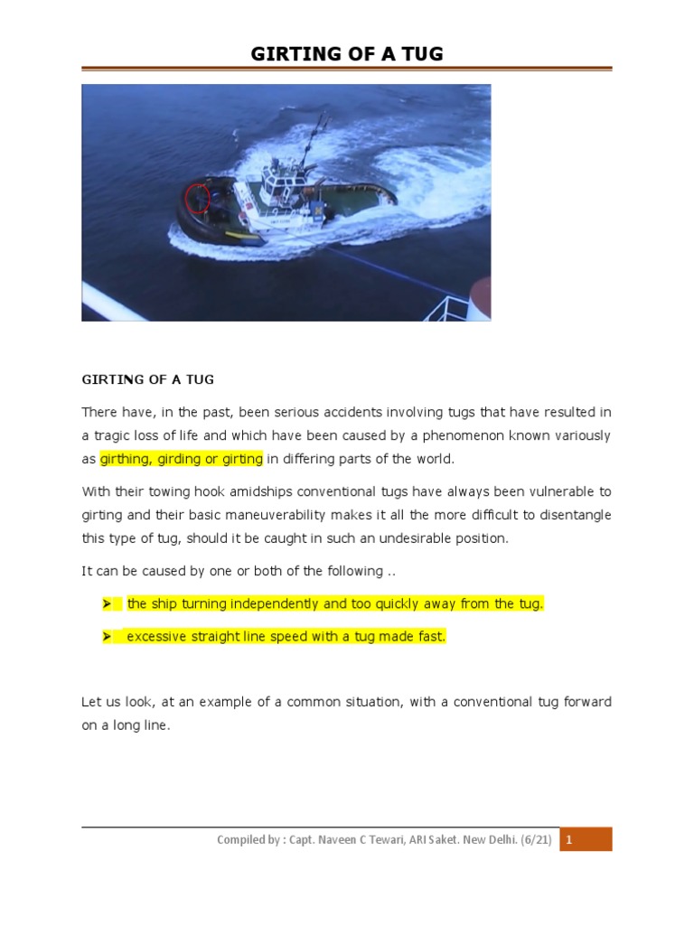 Girting of Tug | PDF | Tugboat | Ships