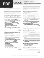 Focus 2 2ed MiniMatura Unit 3 ANSWERS | PDF