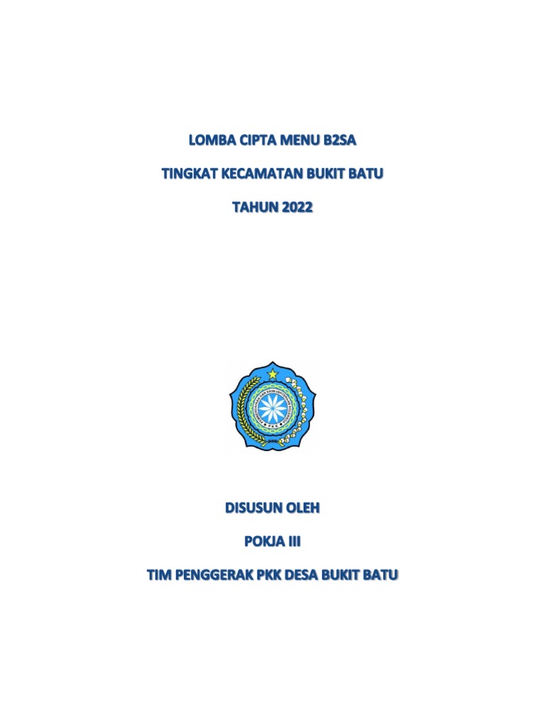 Lomba Cipta Menu B2sa | PDF