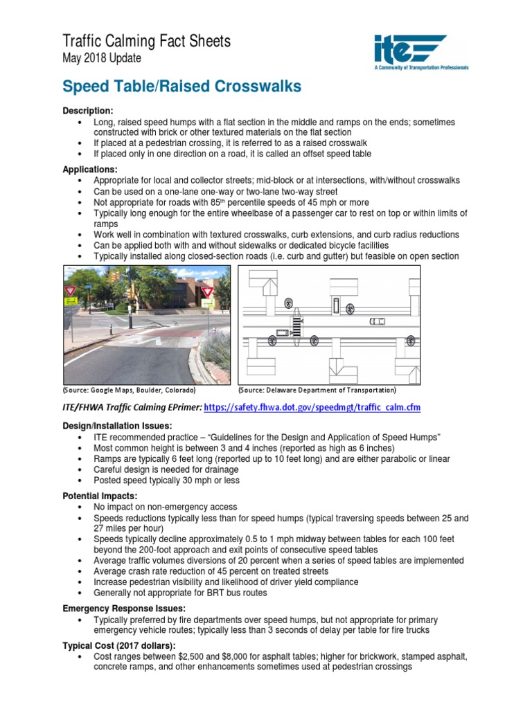 Traffic Calming Techniques Guide | PDF | Traffic | Cycling Infrastructure