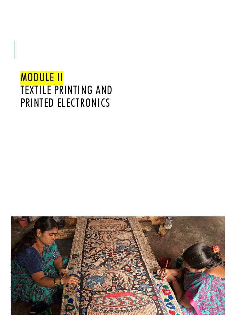 Textile Printing Techniques Overview | PDF
