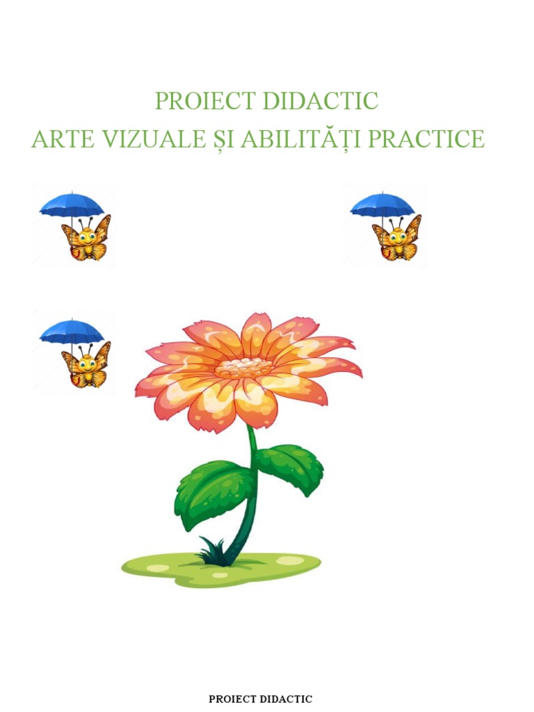 Proiect Didactic Avap 1 | PDF