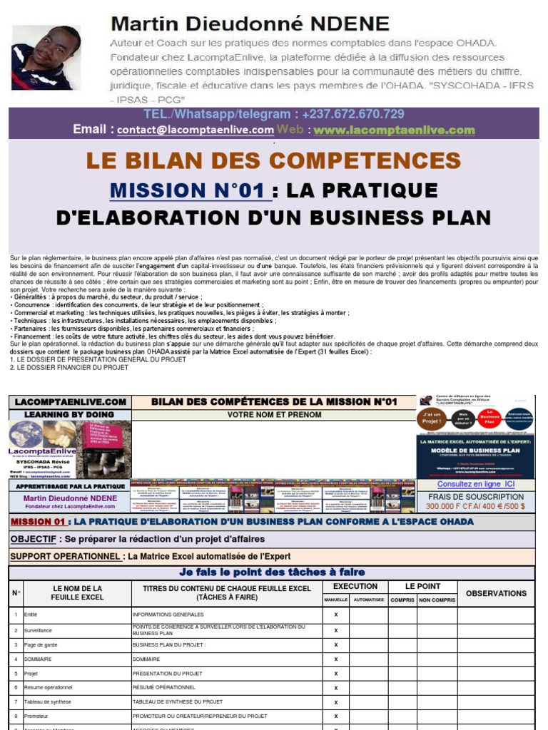 La Pratique de L'élaboration Des Busness Plan | Download Free PDF | Plan d'affaires | Économie d ...
