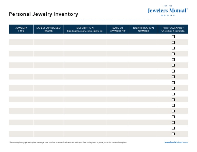 Jewelry Inventory Spreadsheet - 0 | PDF