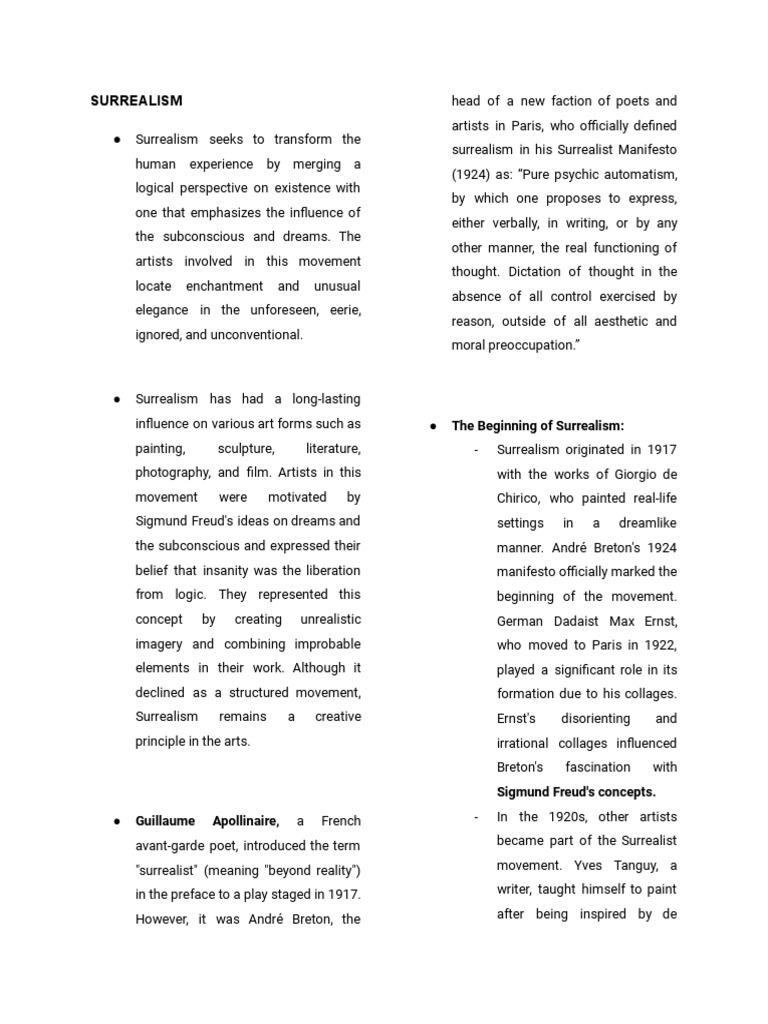 Surrealism and Dadaism | PDF | Surrealism | Salvador Dalí