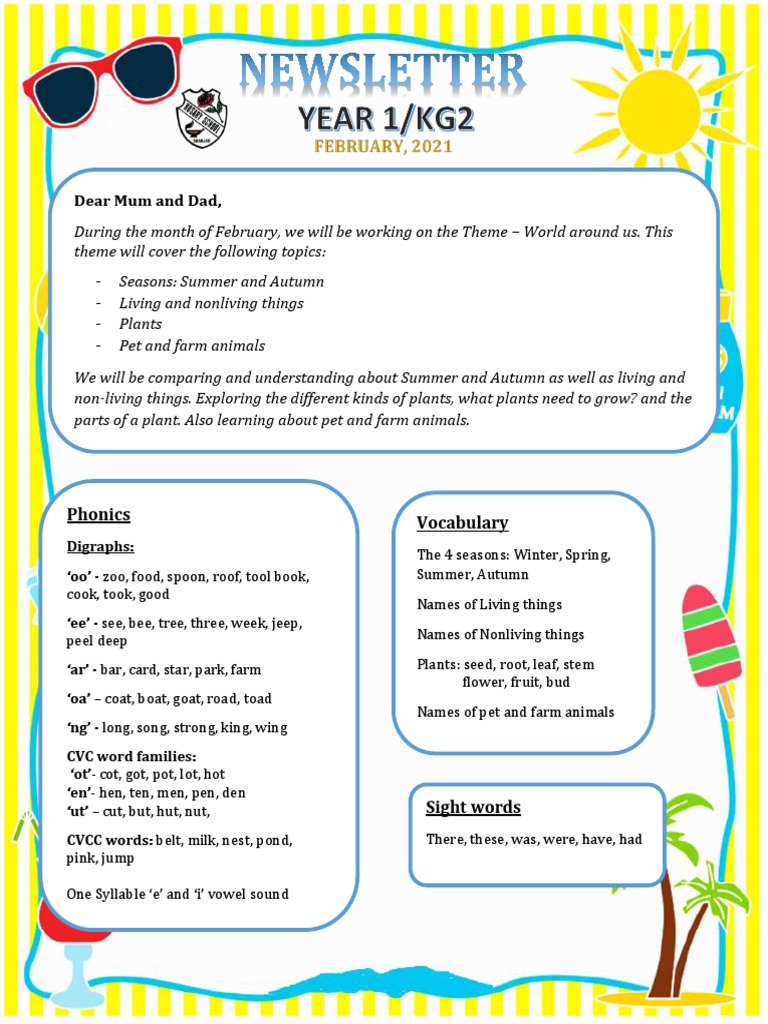 KG2 English Literacy and Syllabus Guide | PDF | Foreign Language Studies