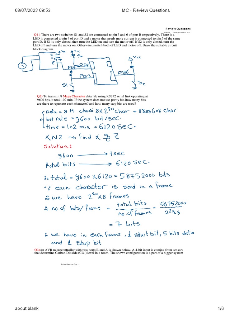 MC - Review Questions | PDF | Computer Data | Information And ...