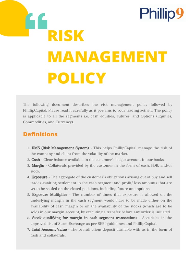 Risk Management | PDF