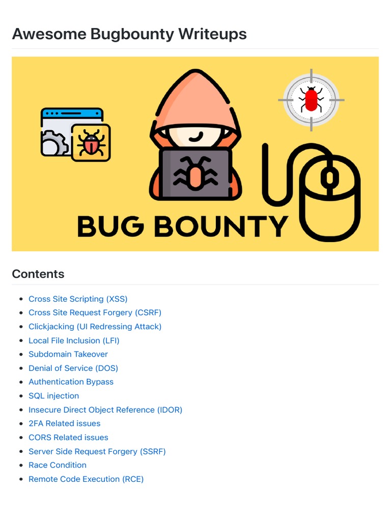 Awesome Bugbounty Writeups | PDF | World Wide Web | Internet & Web