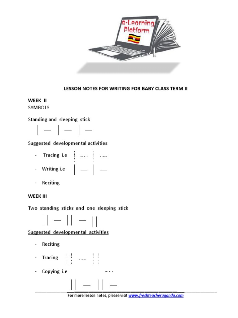 Baby Class Writing Term 2 | PDF