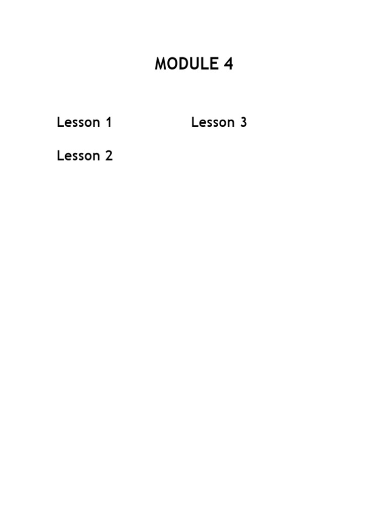 Module 4 Lesson 1 Pdf