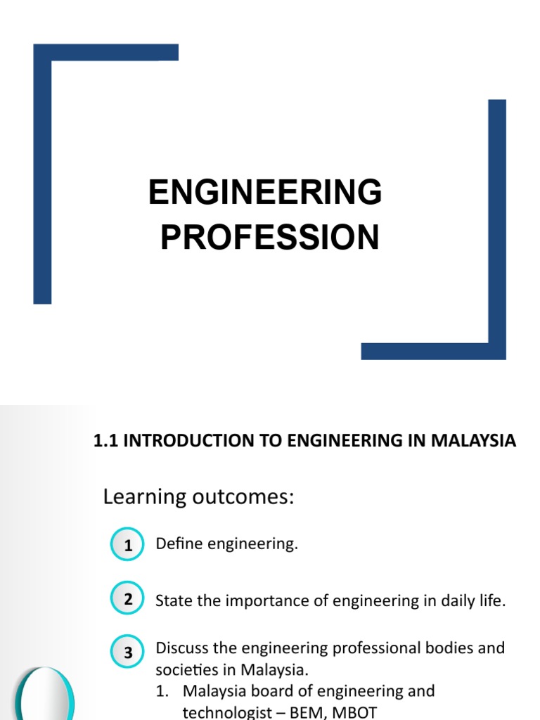 1 1 Introduction To Engineering In Malaysia Pdf Engineering Engineer