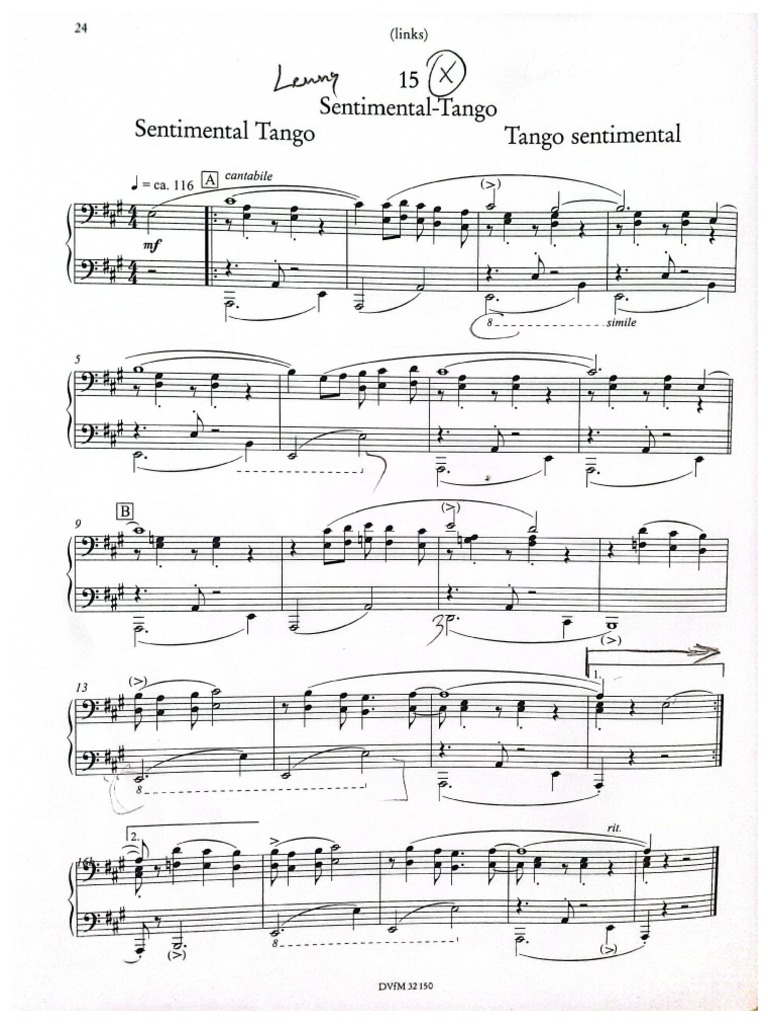 Sentimental - Tango | PDF