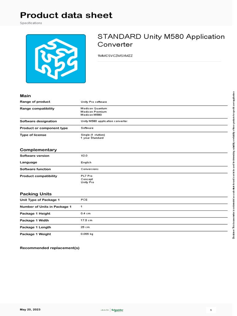 EcoStruxure Control Expert (Unity Pro) - 1MMCSVCZMSXMZZ | PDF