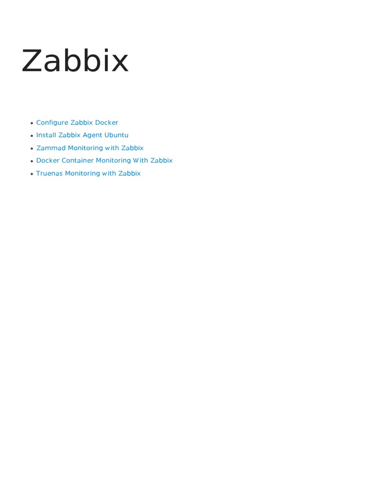 Zabbix | PDF