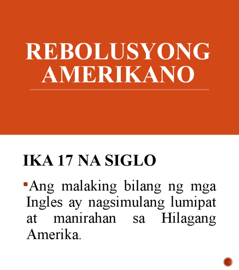 Rebolusyong Amerikano MAIN PPT | PDF