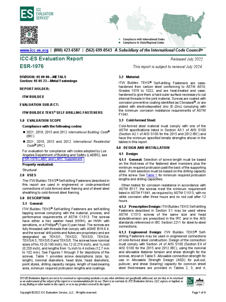 ESR-1976 SSD. Screw | PDF