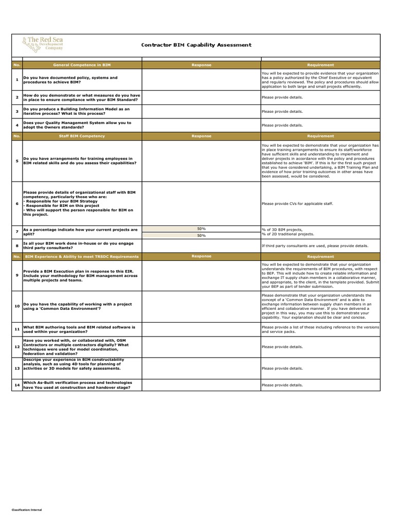Annexure A - Form L (BIM Capability) | PDF | Building Information ...