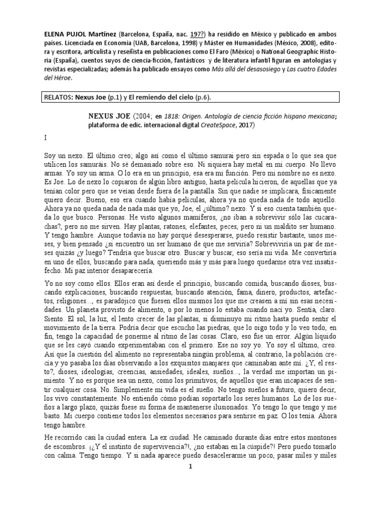 Pujol Martinez, Elena-2 Cuentos de CF | PDF | Universo | Cielo