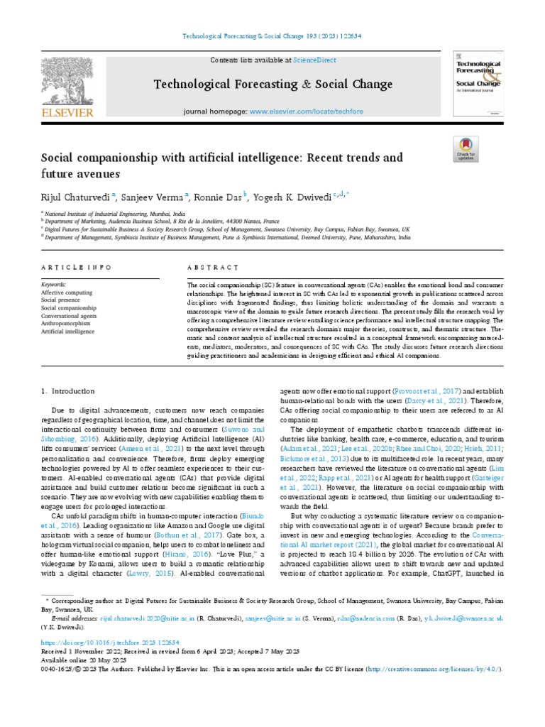 AI Companions: Trends & Future Directions | PDF | Artificial ...