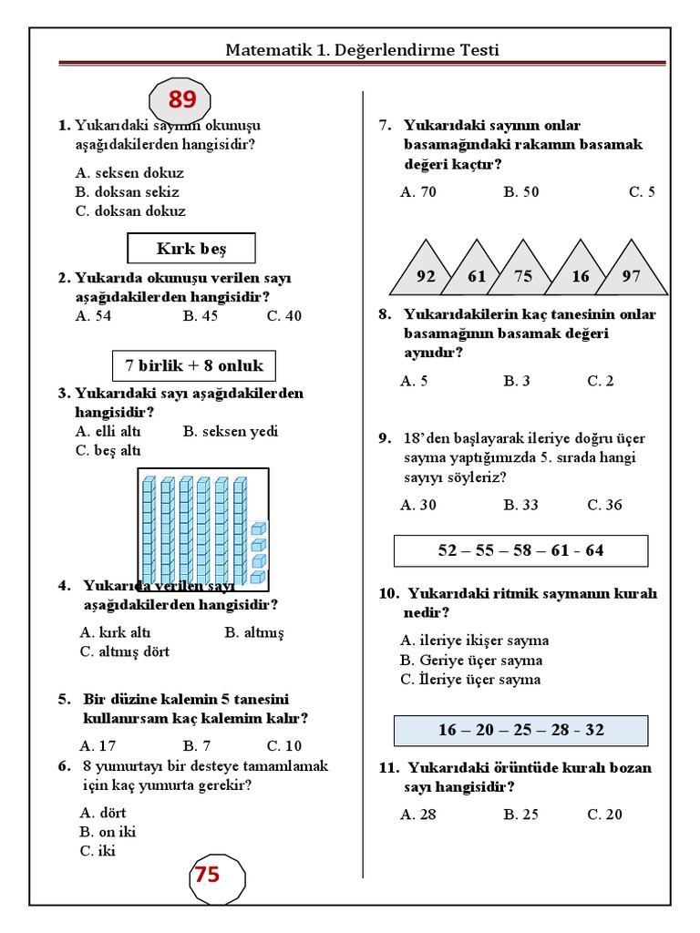 Matematik Test | PDF