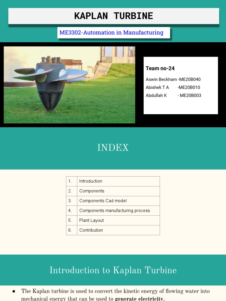 Original of Kaplan Turbine | PDF | Sheet Metal | Machining