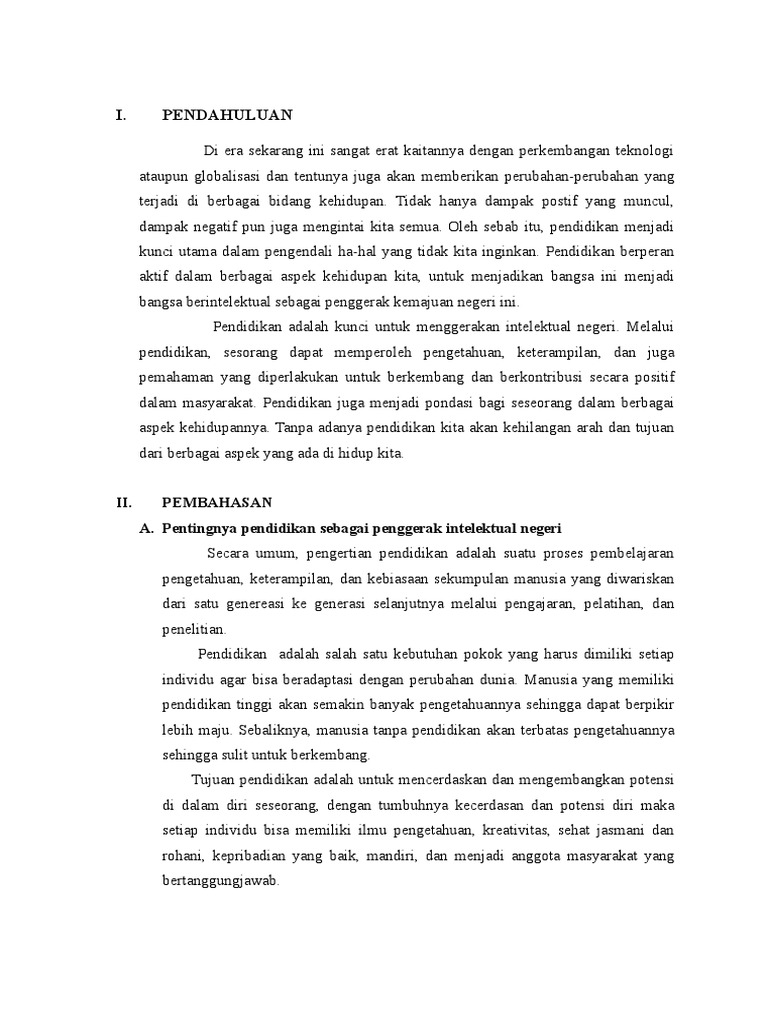 Essay Pendidikan | PDF