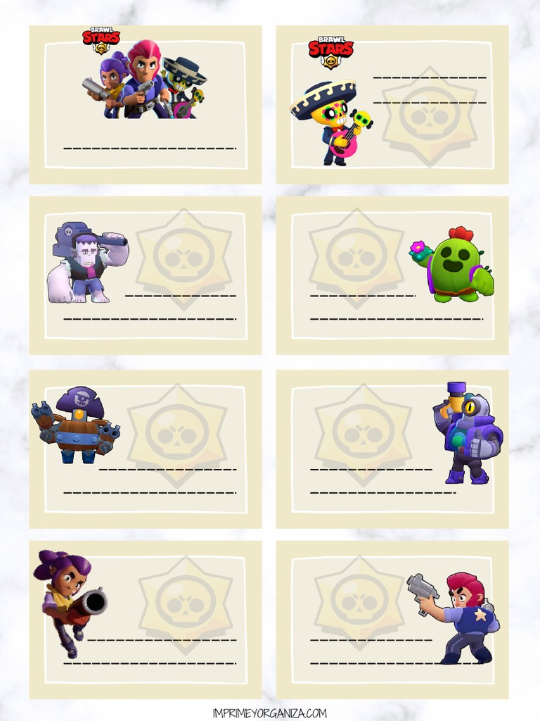 Etiquetas-Brawl-Stars | PDF