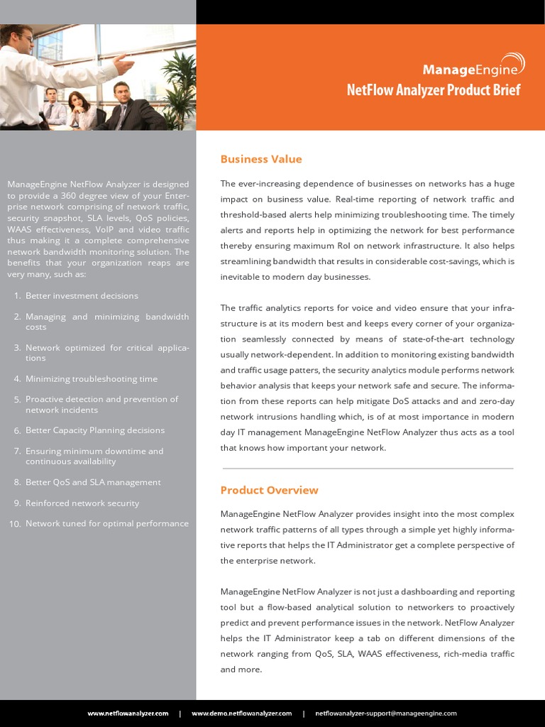 Manage Engine NETFLOWANALYZER | PDF | Computer Network | Quality Of Service