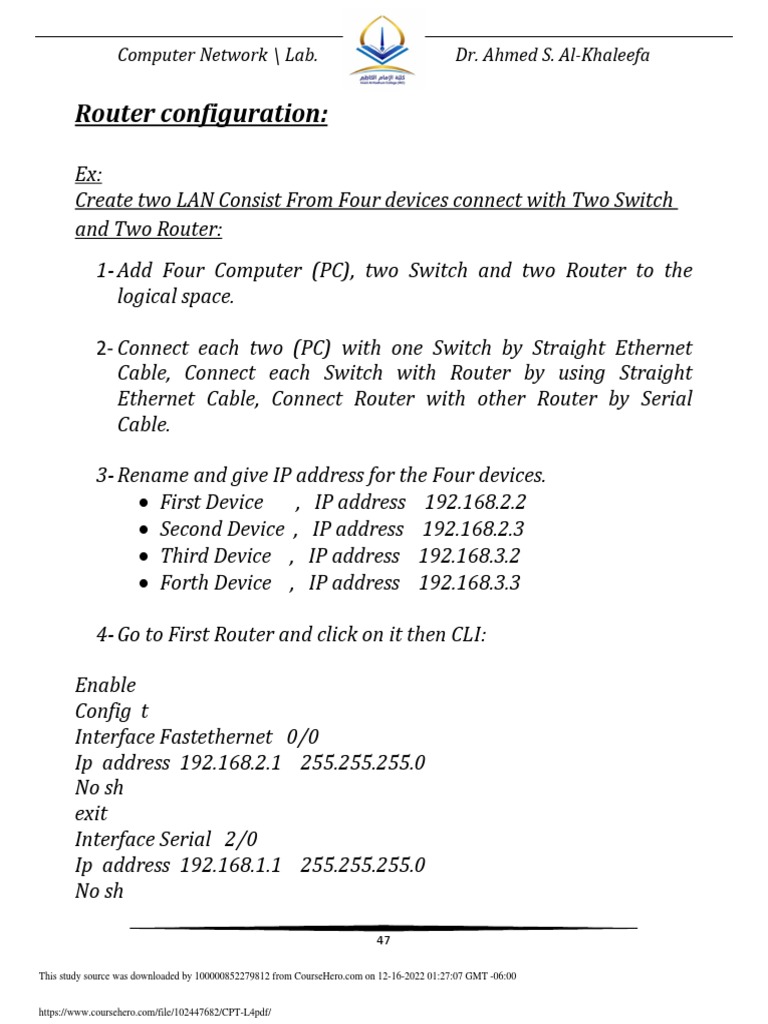 CPT L4 PDF | PDF | Router (Computing) | Ip Address
