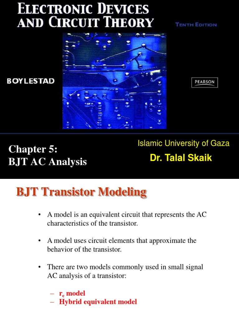 BJT AC Analysis | PDF | Network Analysis (Electrical Circuits) | Bipolar Junction Transistor