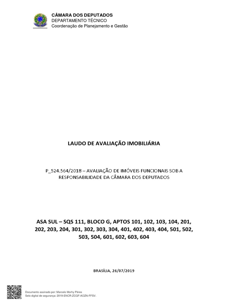 Laudo 17 - avaliacao-SQS-qd-111-bloco-g-24-imoveis | PDF | Significado estatístico ...