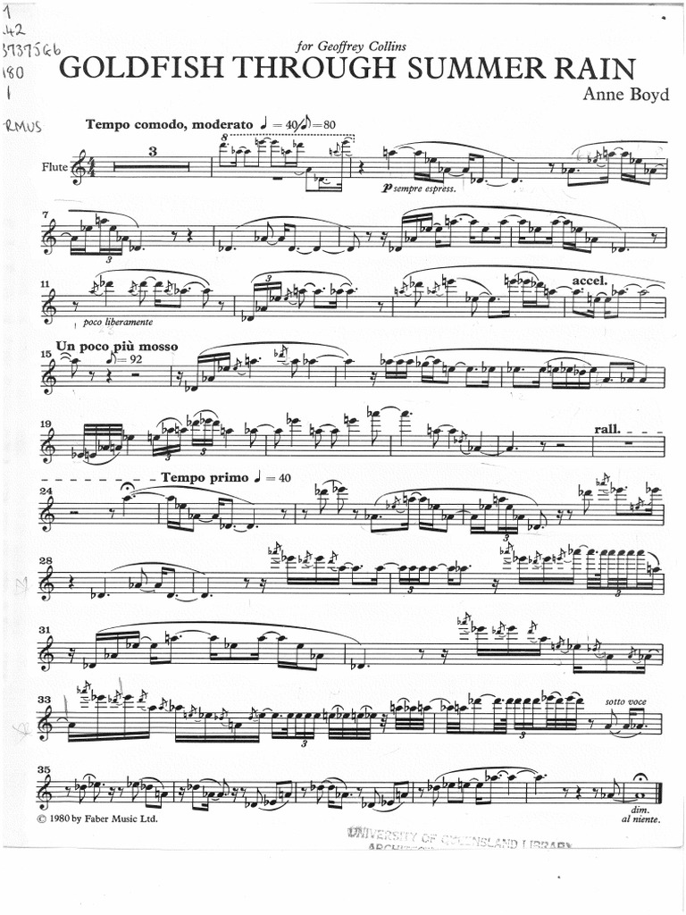 Boyd Goldfish Through Summer Rain | PDF