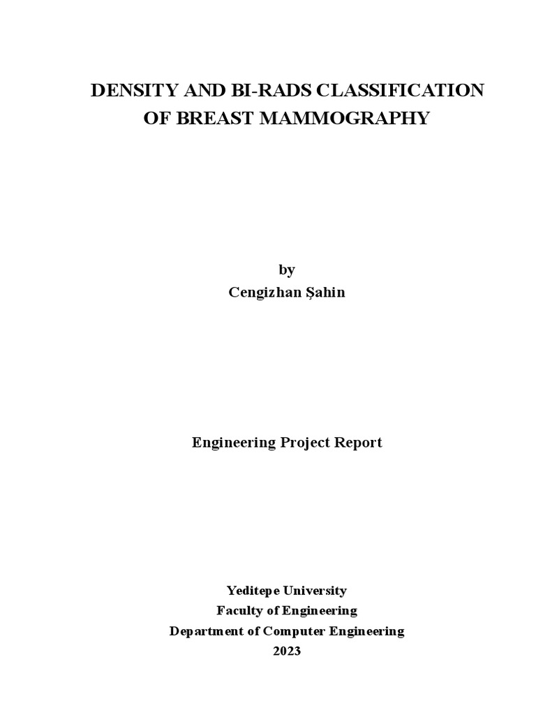 Density and Bi-Rads Classification | PDF | Mammography | Cancer