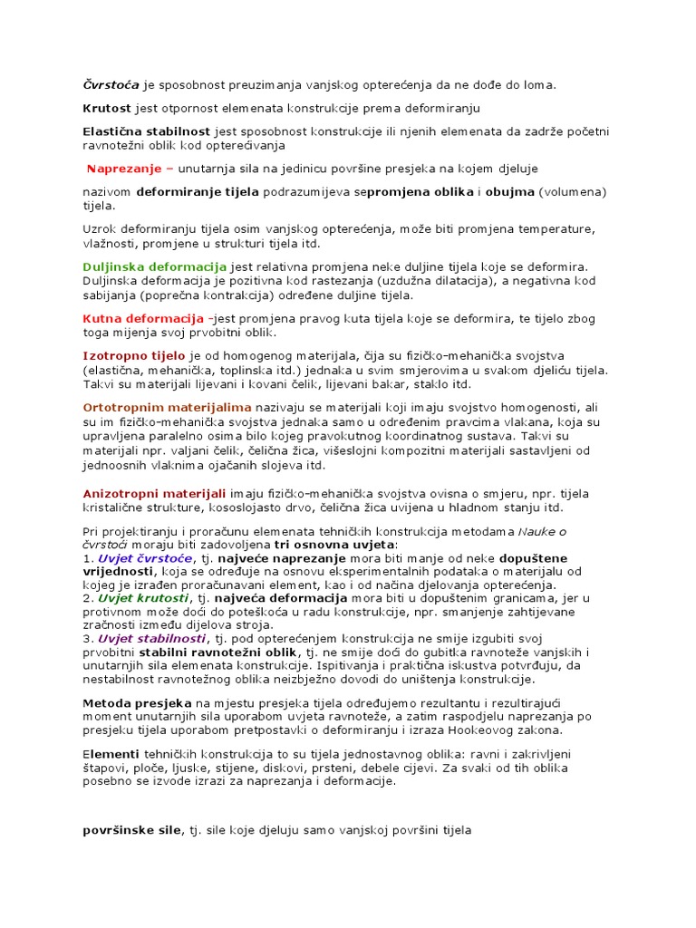 Cvrstoca Usmeni Skraceno | PDF