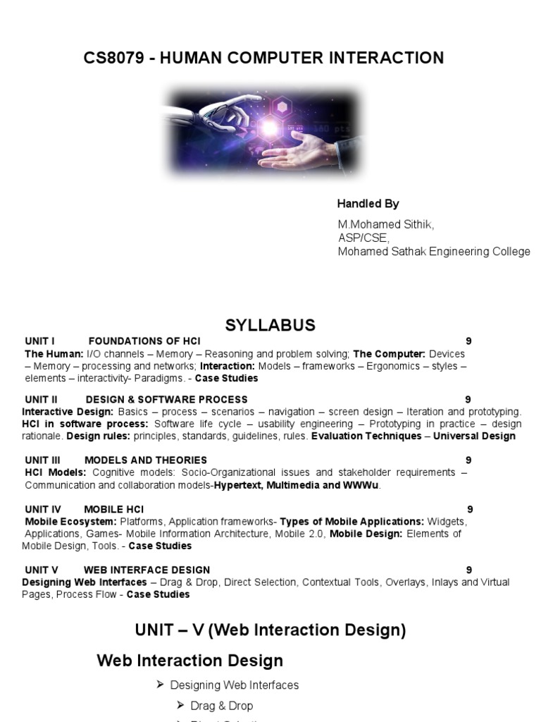 HCI Unit V ppt | PDF