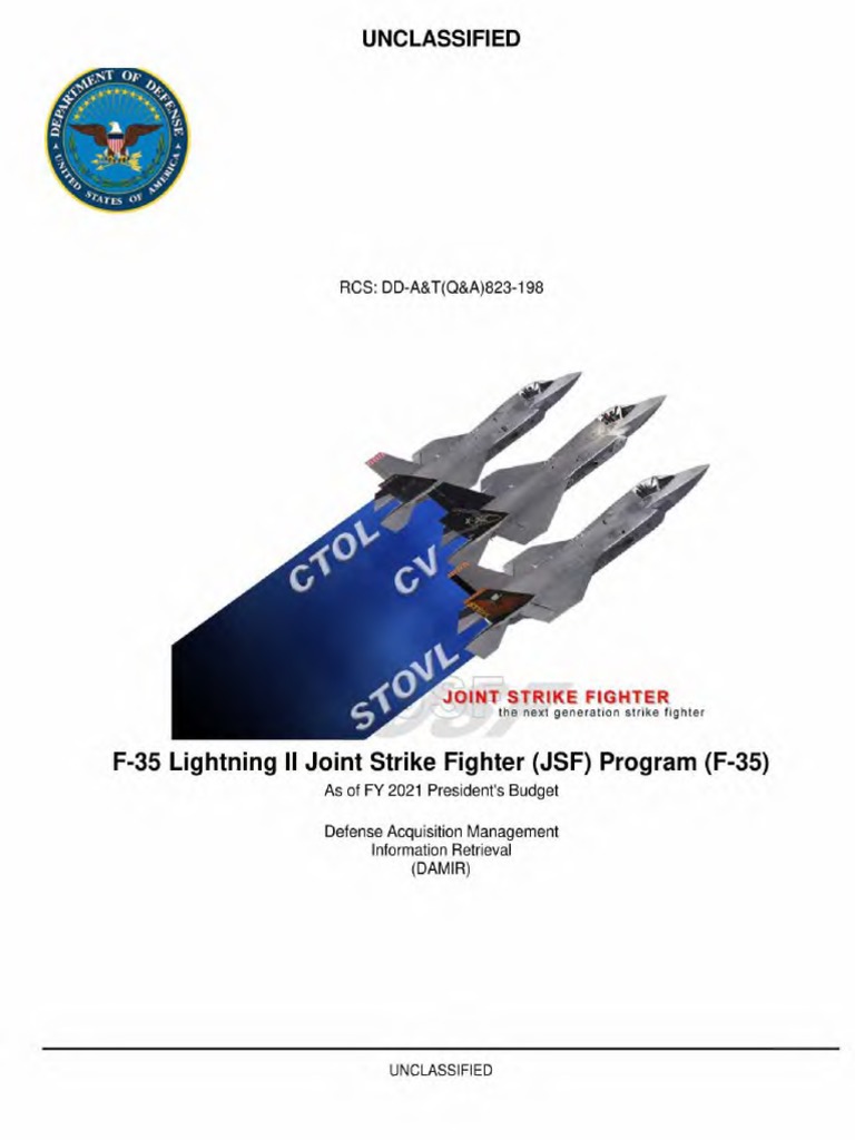 20-F-0568 DOC 32 F-35 SAR Dec 2019 Full-1 | PDF | Lockheed Martin F 35 ...
