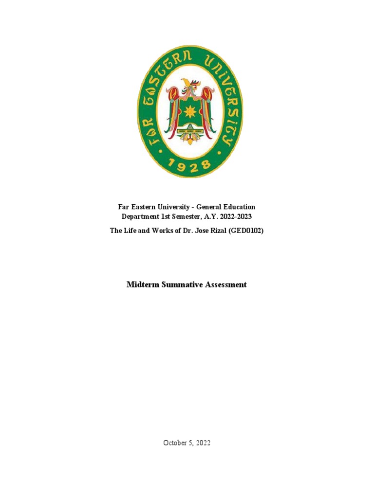 Rizal-SA(midterms) | PDF