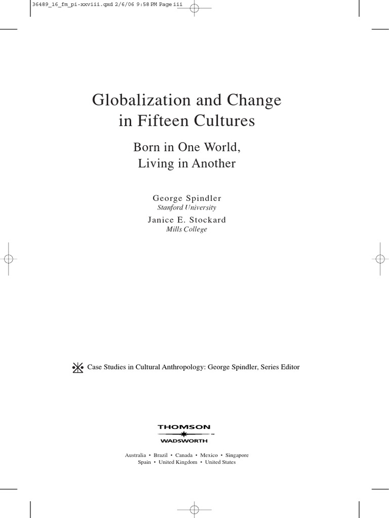 Globalization TOC | PDF | Human Migration | Sudan