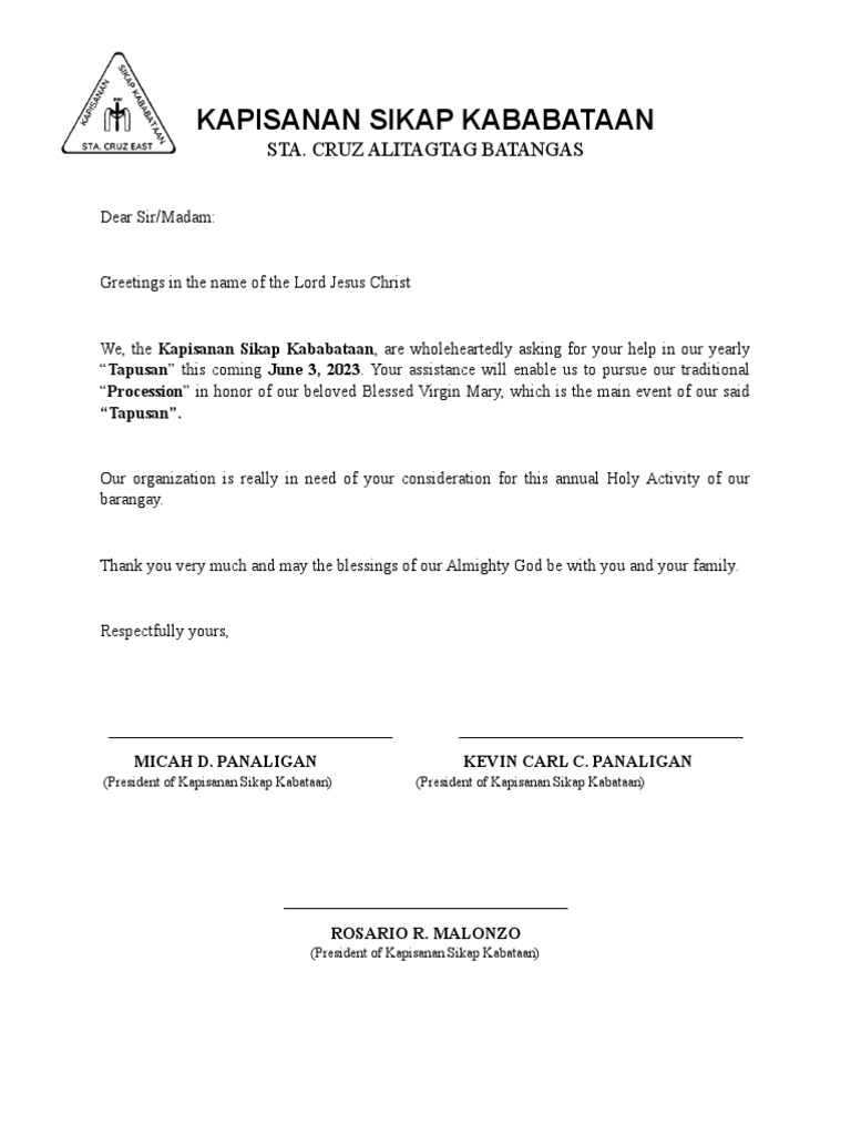 Kapisanan Sikap Kabataan | PDF