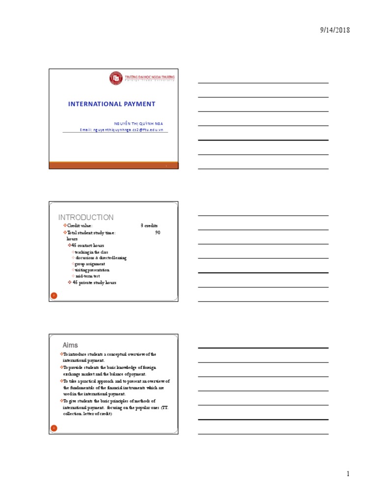 1.S. Introduction To I.P | PDF | Exchange Rate | Letter Of Credit