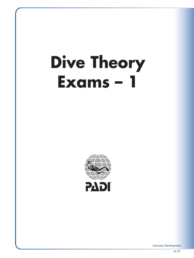 PADI Theory1 | PDF | Scuba Diving | Underwater Diving