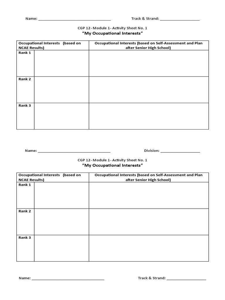 cgp12 Module1-Activity Sheets | PDF