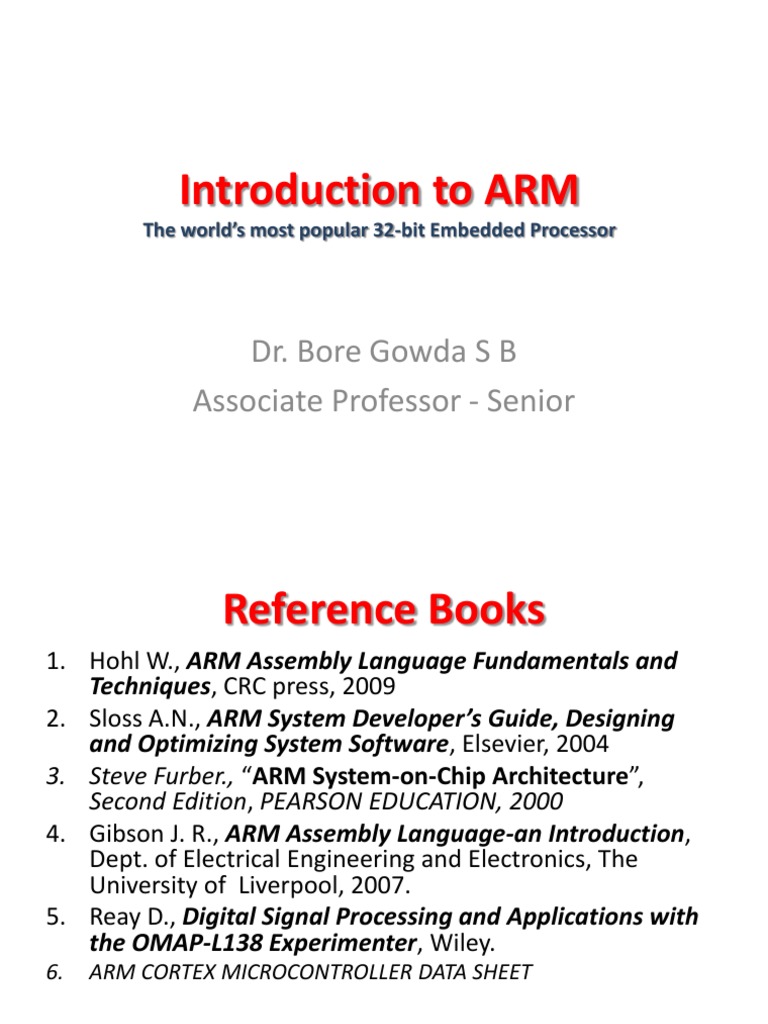 1 Introduction ARM | PDF | Art | Technology & Engineering