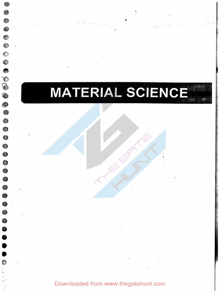 Basics of Material Science | PDF