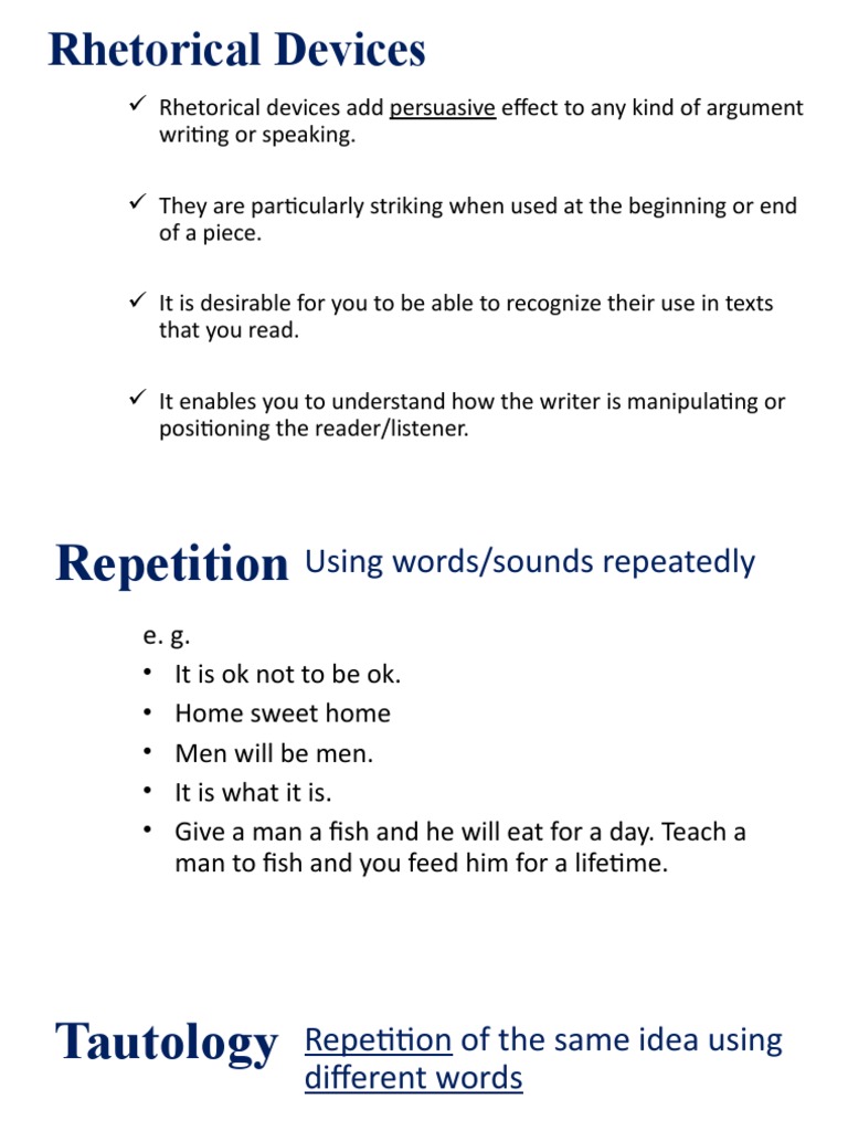 Rhetorical Devices Y - 9 | PDF