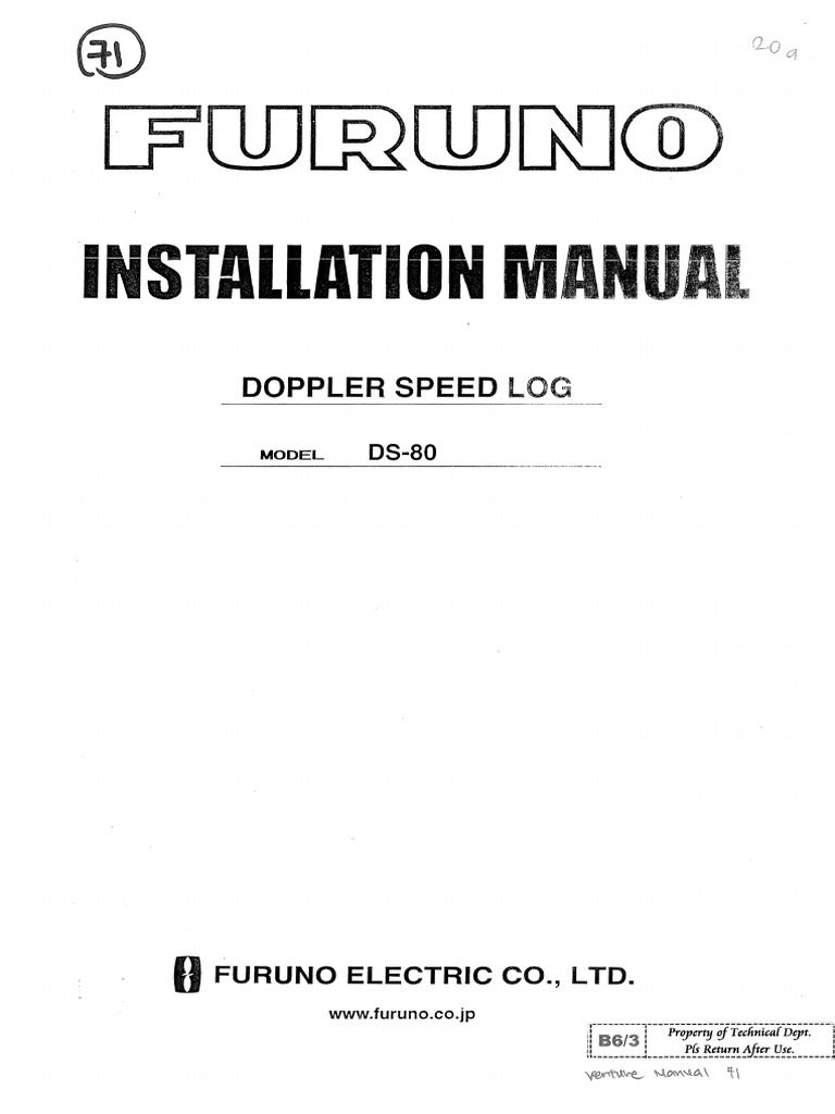 INSTALLATION_DOPPLER SPEED LOG MODEL DS-80 | PDF | Screw | Pipe (Fluid ...