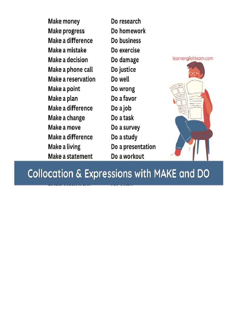 Collocation With MAKE and DO | PDF