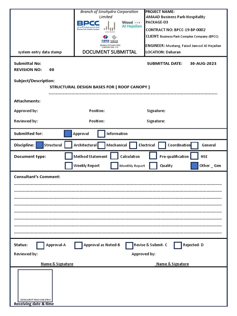 ROOF CANOPY Load Calculation | PDF | Strength Of Materials | Structural ...