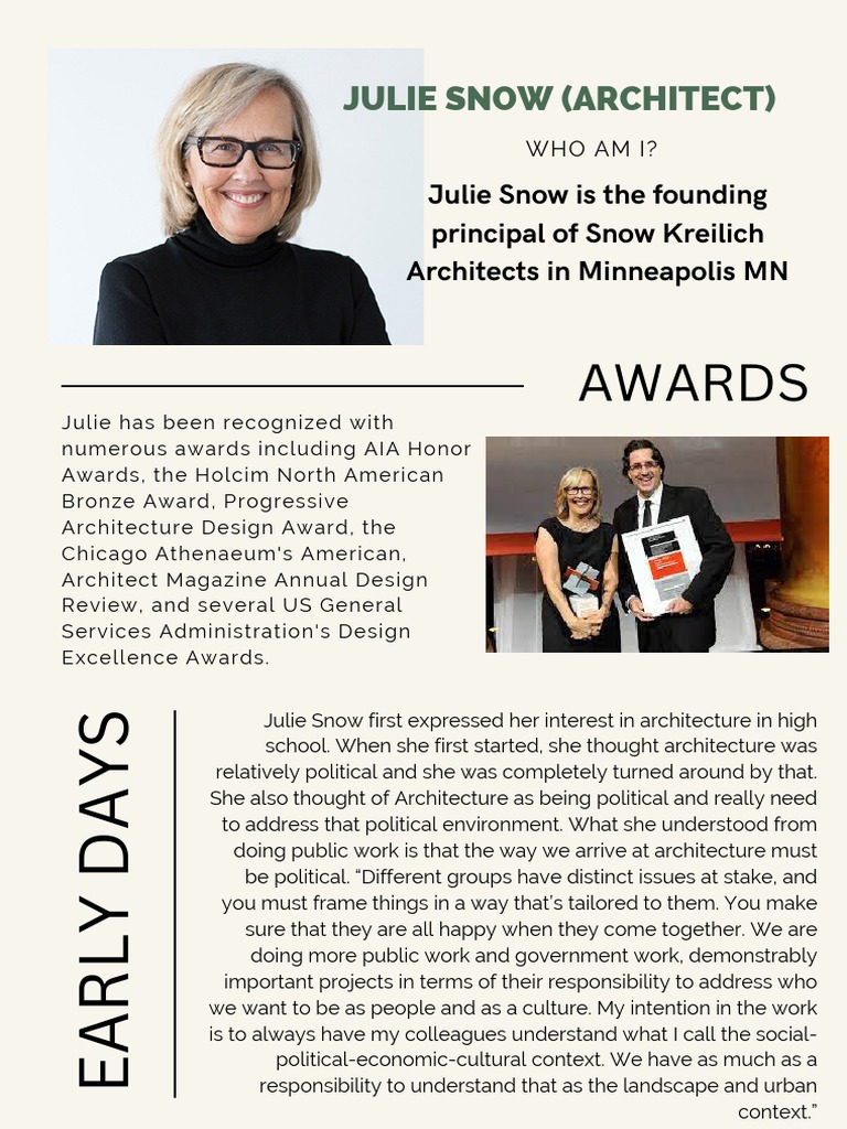Julie Snow (Architect) | PDF